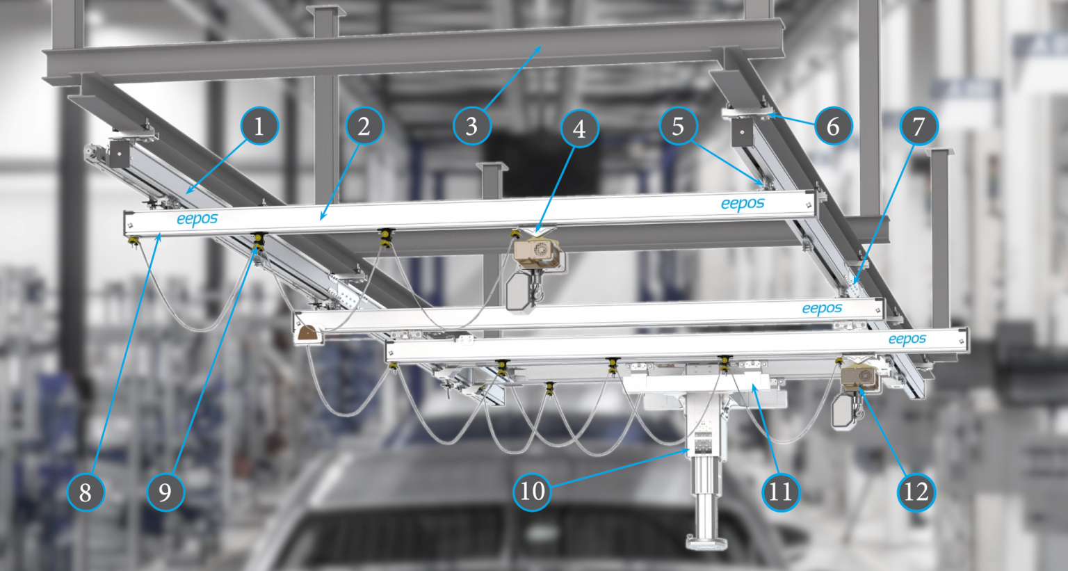 eepos Aluminium Crane System - Green Plus